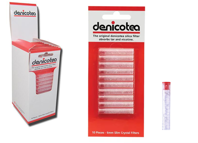 Filtres Cristaux DENICOTEA 6mm - Filtration Nicotine & Impuretés