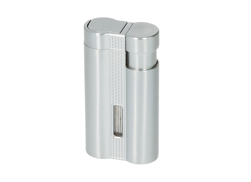WINJET Triple Jet Cigar Lighter with 10mm Punch – Silver Finish