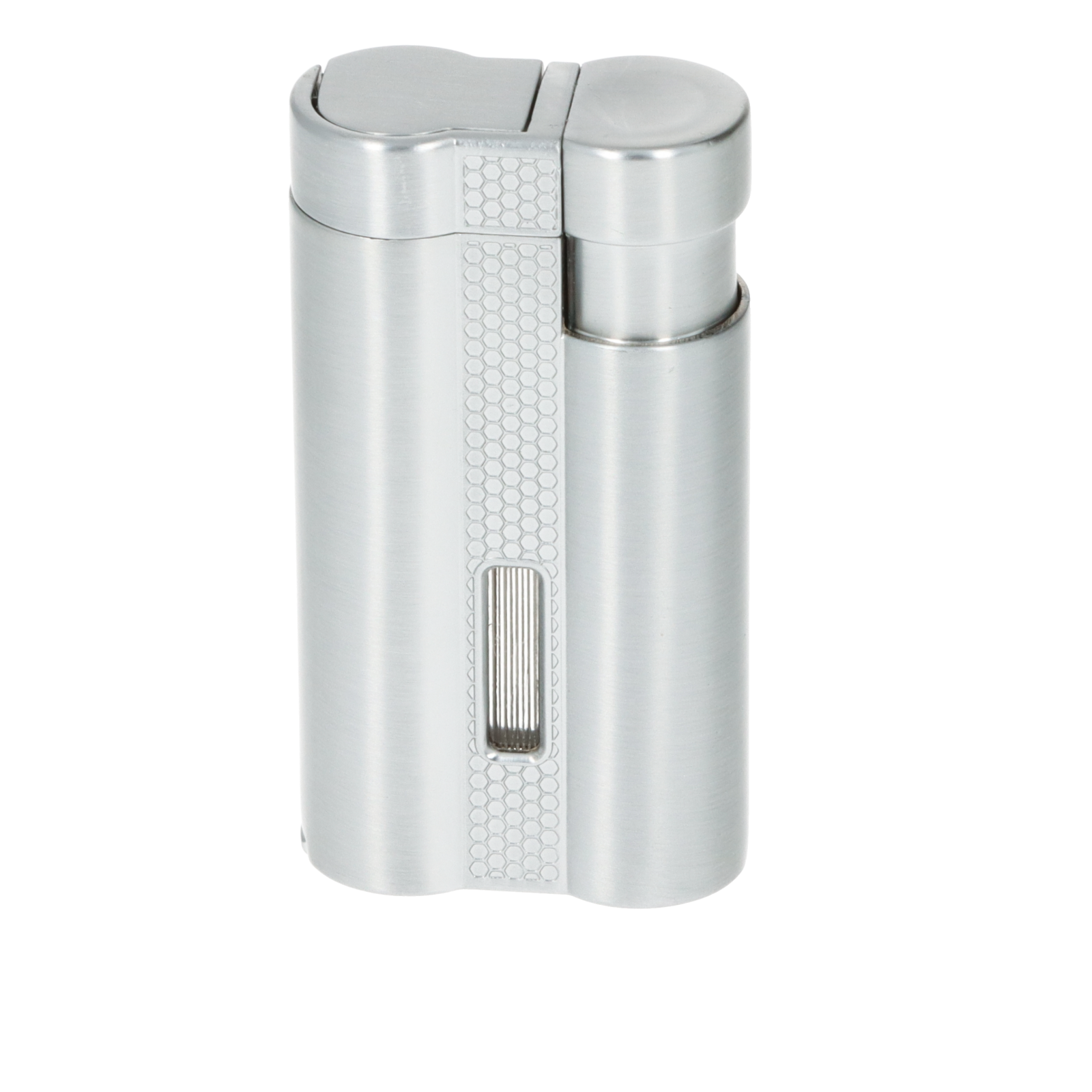 WINJET Triple Jet Cigar Lighter with 10mm Punch – Silver Finish