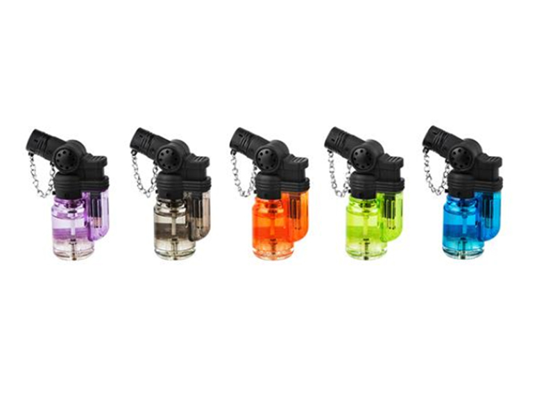 Eurojet Jet Flame Lighters Display – 20 pcs, 5 Colors with Cap